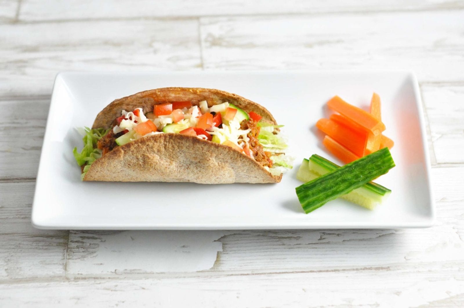Børnevenlige taco tubs med fyld